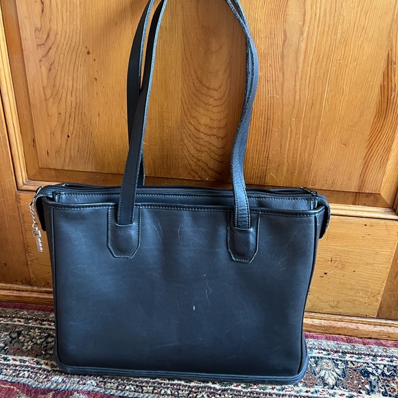 Jack Georges | Bags | Jack Georges Black Leather Tote Briefcase With ...